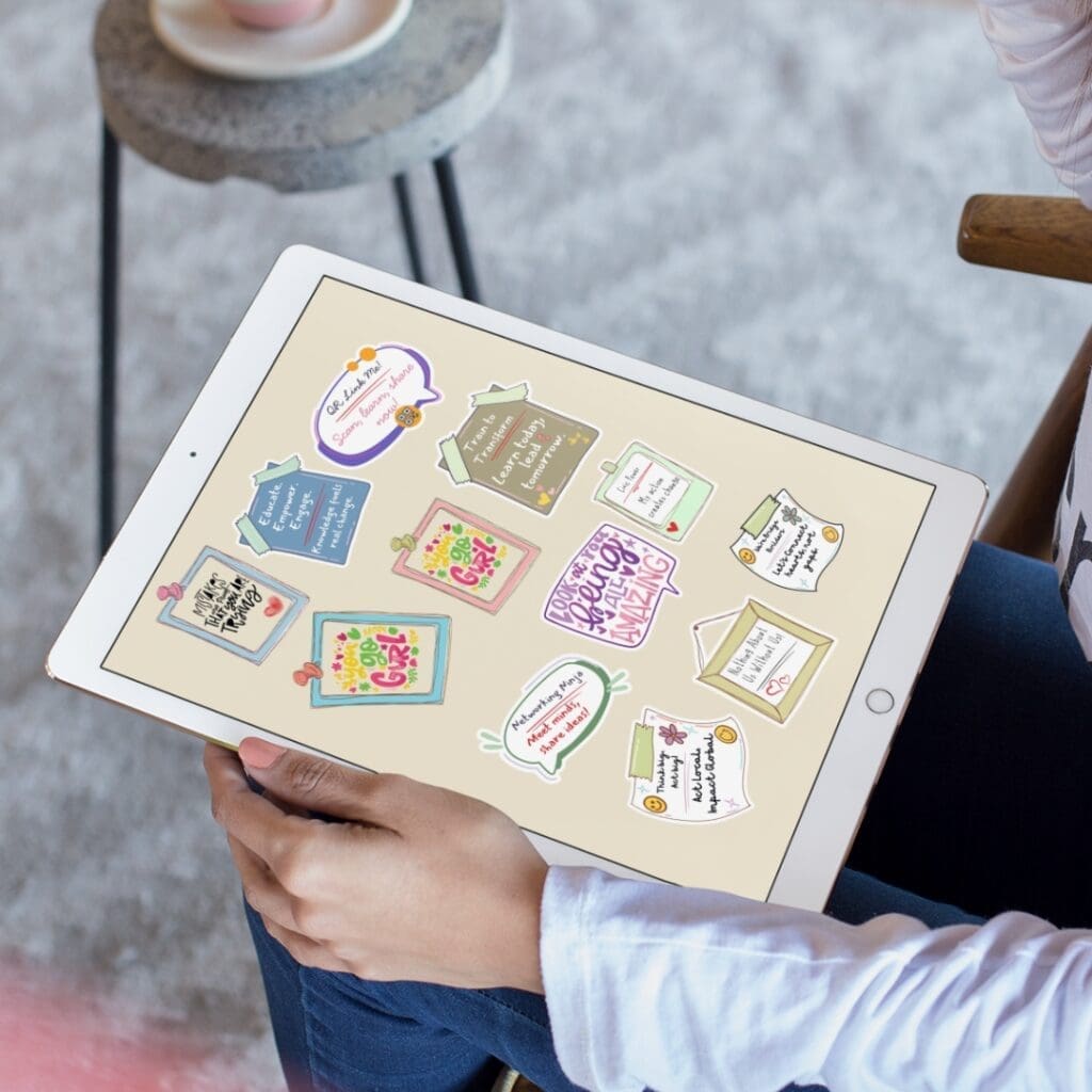 Digital stickers and labels-GoodNotes Stickers-Sharekkna Online